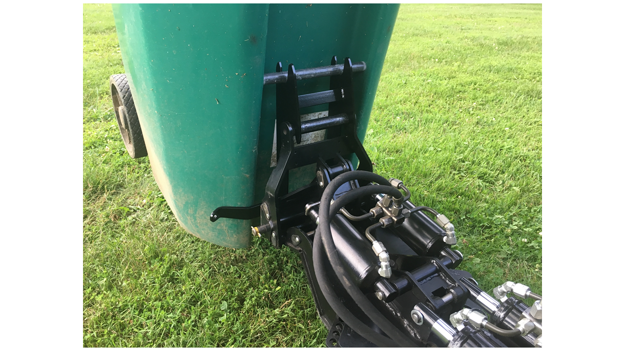 Garbage Can Bracket for John Deere - Marric Products - Made in USA